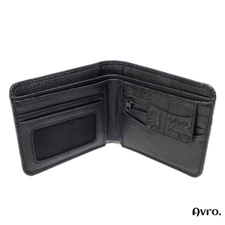 Avro Classic Bifold Card Pocket With Sim Pocket Black Wallet For Men ...