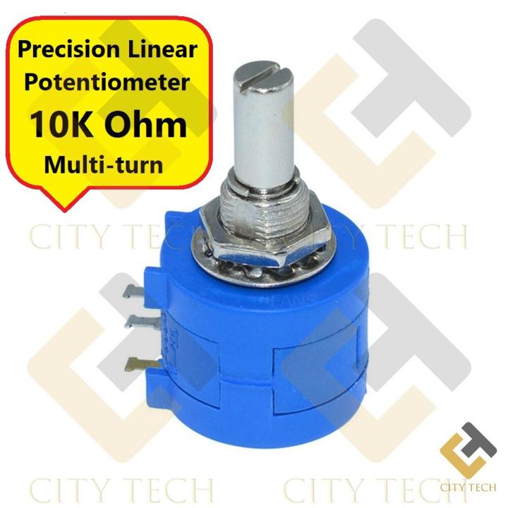 Precision Linear Potentiometer 10K Ohm Multiturn Pot | Daraz.com.bd