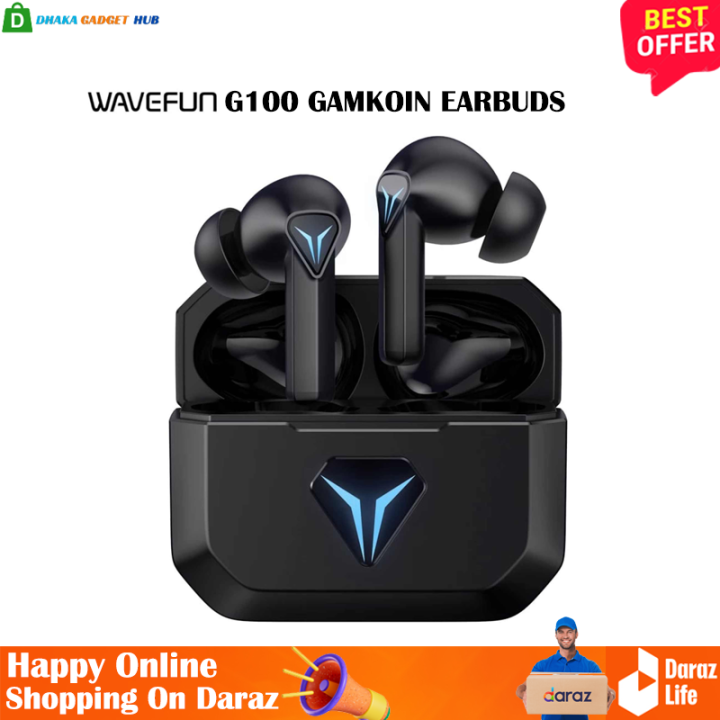 WAVEFUN G100 Bluetooth Earbuds Gaming Earphone Wireless Earbuds | Daraz ...