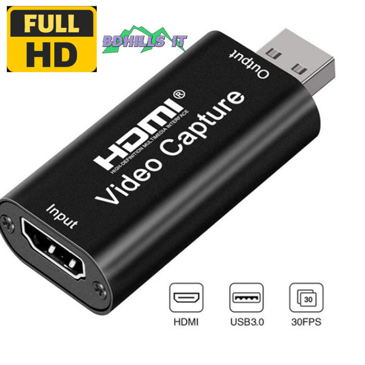 Video Capture Card 1080P Hdmi To Usb Usb 2.0 Video Capture Device Audio ...