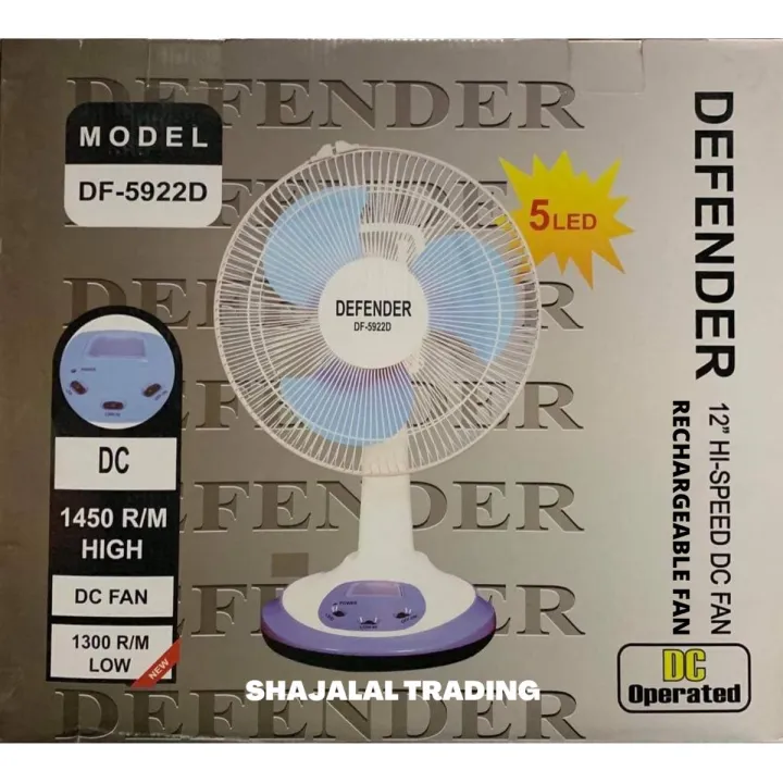 Defender Solar fan 12 inches | Daraz.com.bd