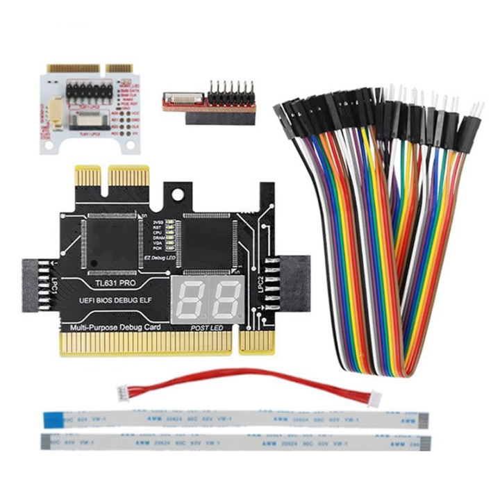TL631 Pro Diagnostic Card+Expansion Card PCI-E Motherboard Laptop ...