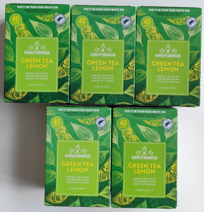 knightsbridge Green tea lemon 40 tea bags product of uk | Daraz.com.bd