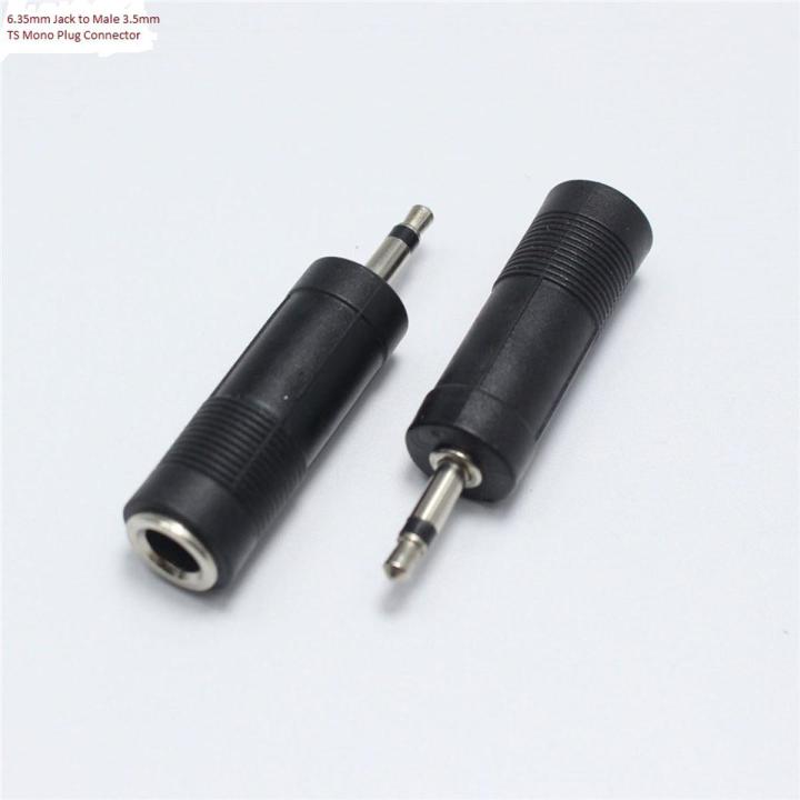 Plastic Female PL 6.35mm Jack to Male 3.5mm TS Mono Plug Connector ...