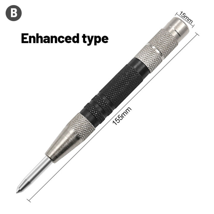 Automatic Center Punch Spring Loaded Locator Woodworking Metal Drill ...