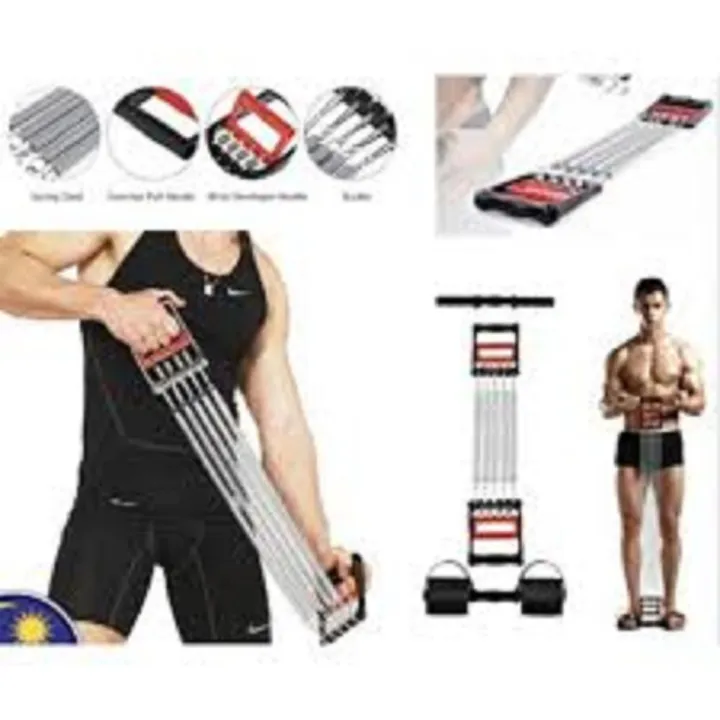 Perrini Home Gym Chest Expander Muscle Building Workout Tool ...