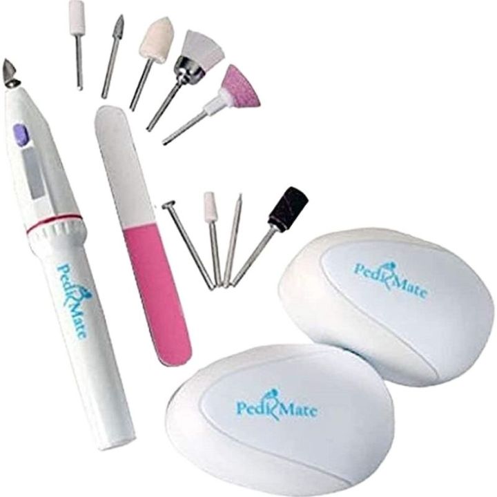 Pedi Mate Fingernail Foot Care Tool, Electric Manicure Pedicure 18pcs ...