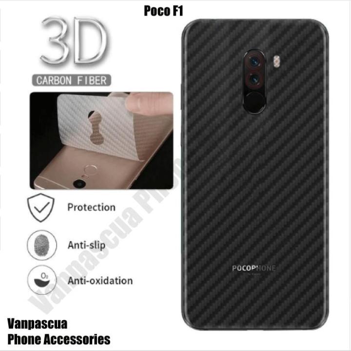 Carbon Fiber Sticker for Xiaomi Poco F1 | Daraz.com.bd