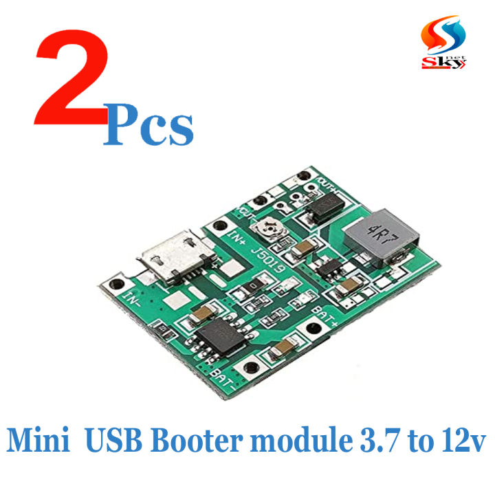 2pcs-TC4056A USB Lithium Lipo 18650 Battery 3.7V-4.2V To 5V 9V 12V 24V ...