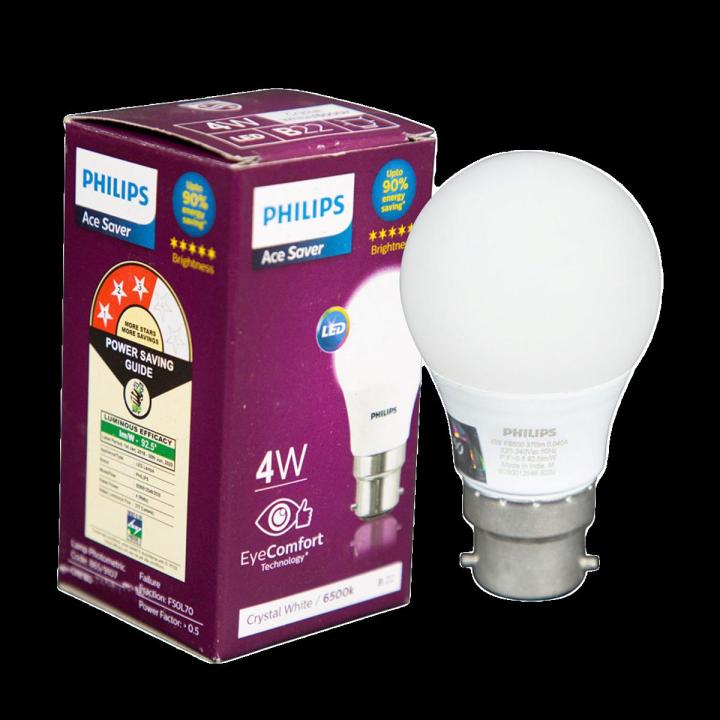 Philips AceSaver 4W 350lm E27(Thread Type) 3000K A50 Warm Light | Daraz ...