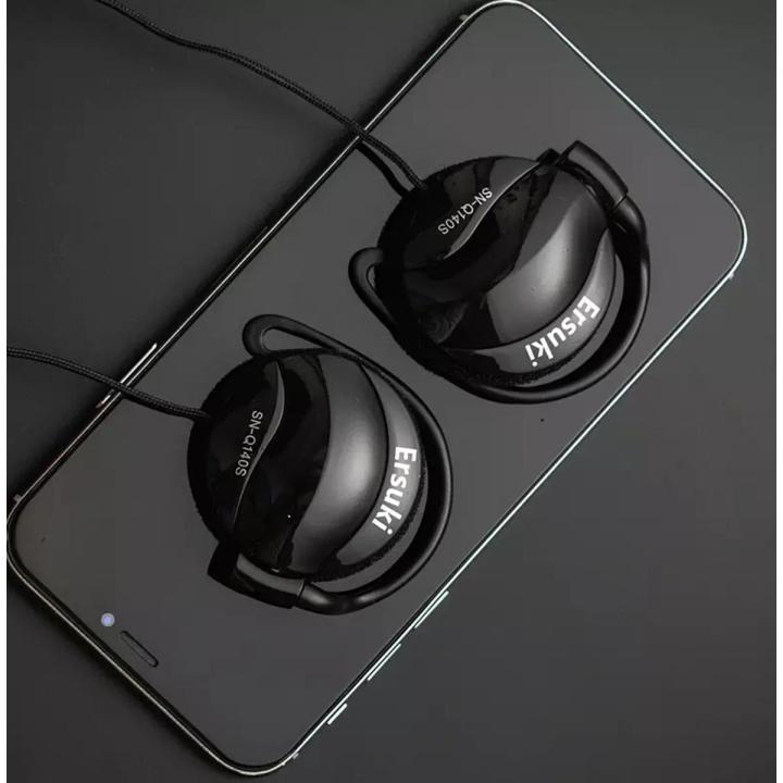 Ersuki Q140s Subwoofer Earphone Stereo Headphone Ear Hook 3.5mm Headset ...