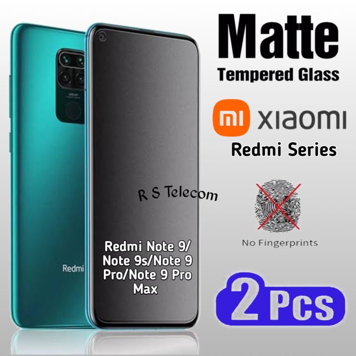 2-Piece 9D Matte Screen Protector for Xiaomi Redmi Note 9/9s/9 Pro/9 ...