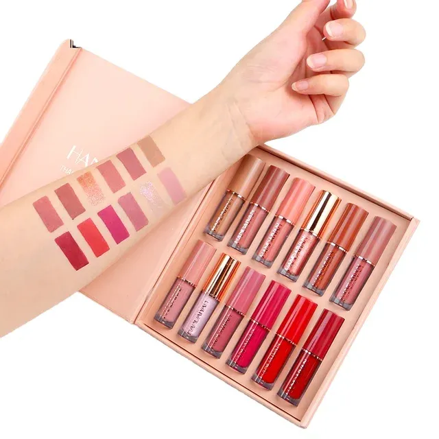 Handaiyan 12 Color Matte Liquid Lipstick Set Long-Lasting Smudge Proof ...