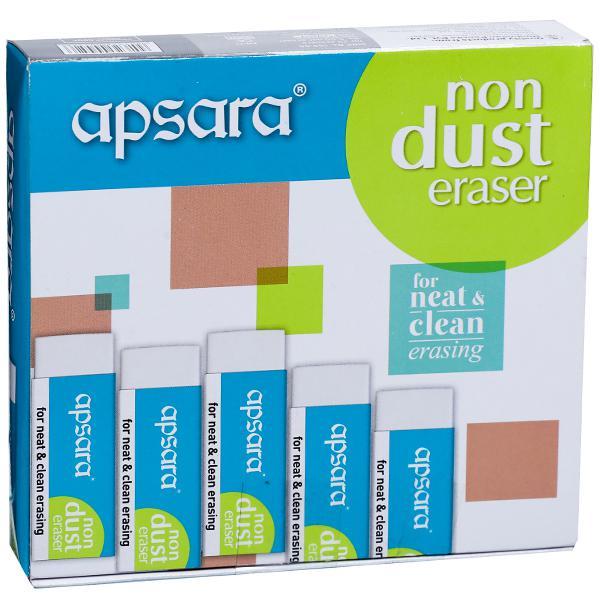 Apsara Non Dust White Eraser 20 pcs pack | Daraz.com.bd