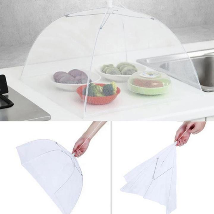 Nylon Food Covers Mesh Foldable Kitchen Anti Fly Mosquito Tent Dome Net ...