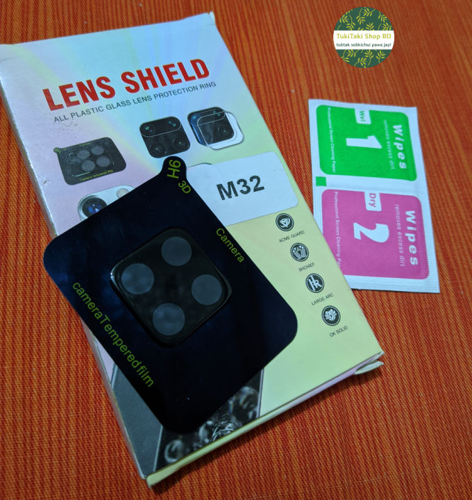 Samsung Galaxy M32 4g Lens Shield Latest Generation Curvy Border Glass ...