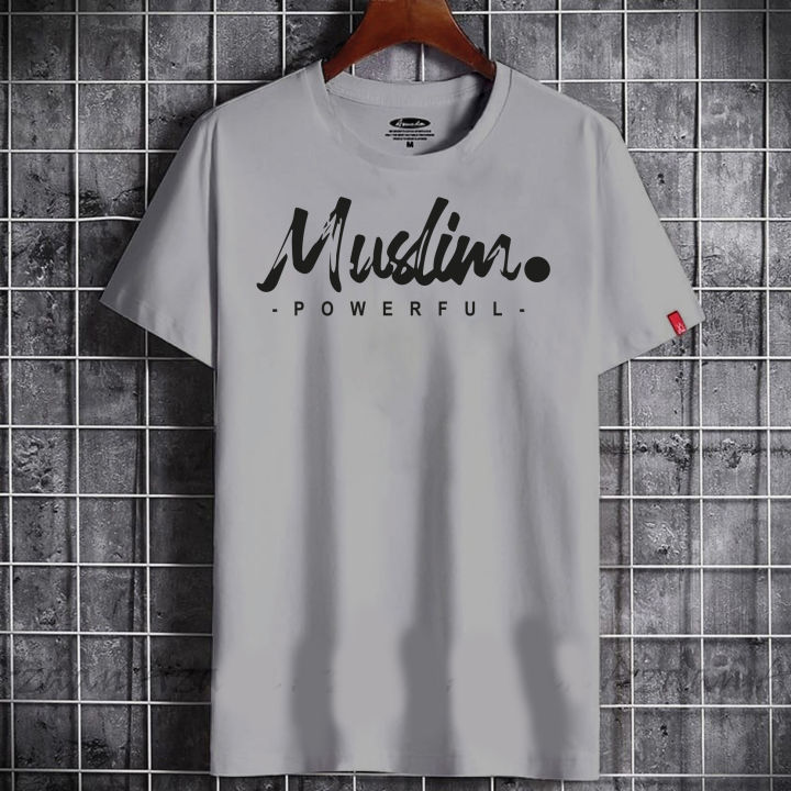 Muslim Powerful Multi Color T Shirt For Men - Comfortable | Daraz.com.bd