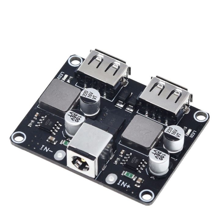 Dual USB QC3.0 QC2.0 Fast Quick Charging Board DC-DC Step Down Buck Converter Power Supply ...