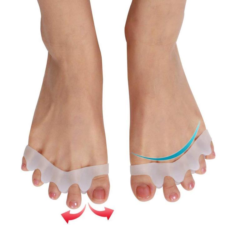 Galaxy Soft Elastic Toe Straighteners 5 Hole Silicone Gel Separators ...