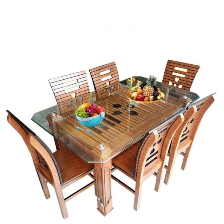 Malaysian process Wood Dining Table set DT-208 | Daraz.com.bd