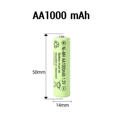 AA Batteries, 1.2V Ni-MH Rechargeable Battery-1000 mAh | Daraz.com.bd