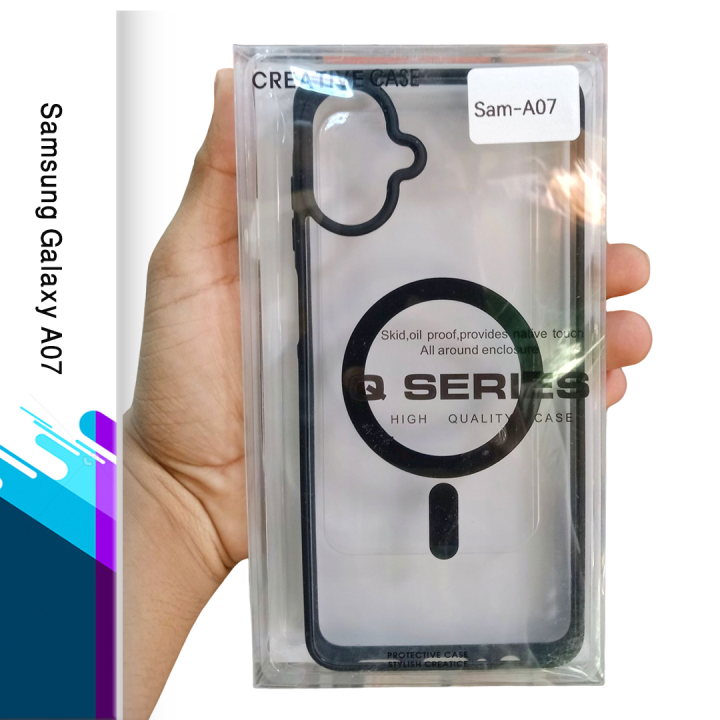 For Samsung Galaxy A07 - Q Series Shockproof Transparent Back Cover ...