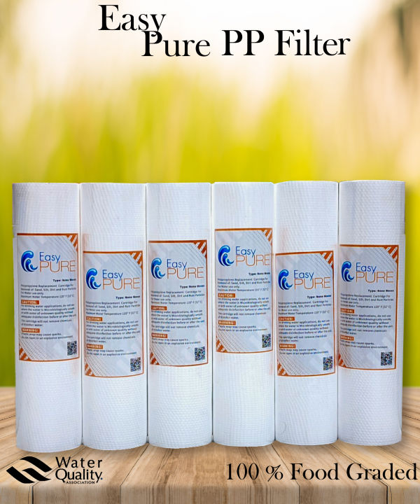 Water Purifier Easy Pure Premium Quality PP Filter 125g. Package of 6 ...