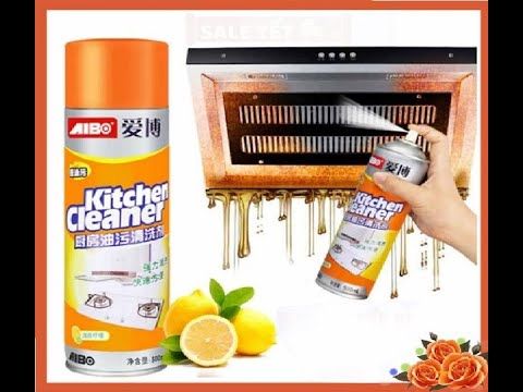 Kitchen cleaning Foam Spray, Effectively remove Oil & Stain Grill ...