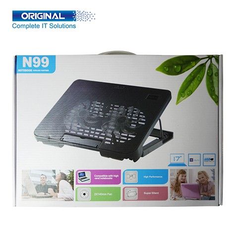 Laptop Cooling Pad laptop cooler Rgb N99 With 2 Dual Fan Stand laptop ...