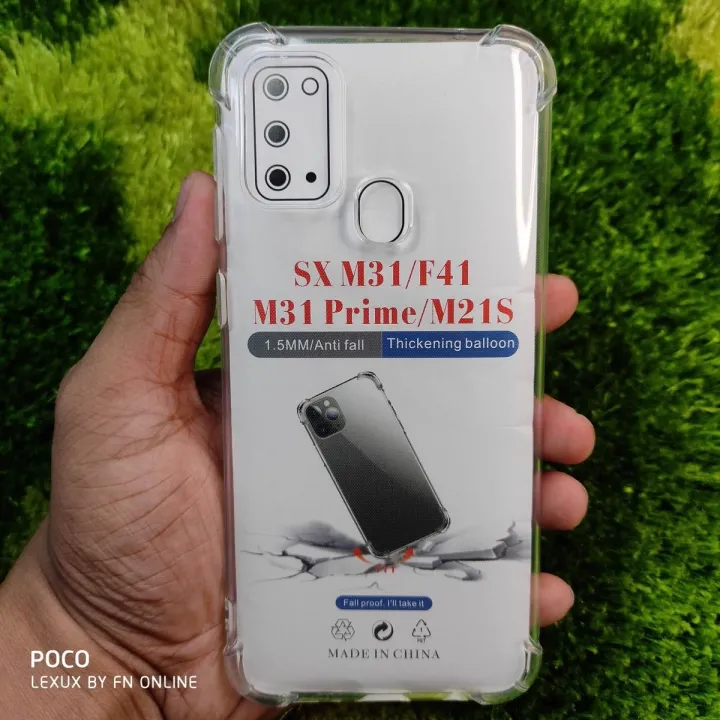 For Samsung M31, F41, M31 Prime, M21s Clear Cover Soft Thin Anti ...