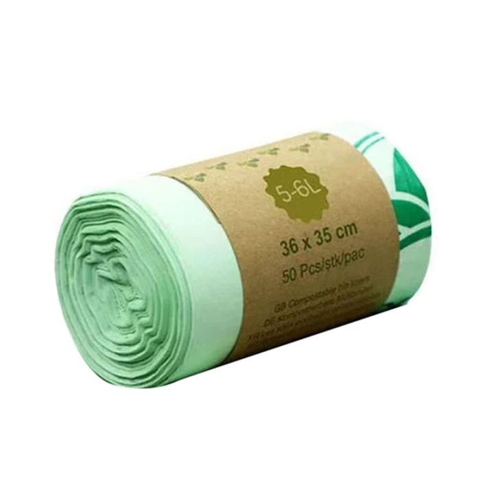 Compostable Kitchen Trash Bags 10L, Biodegradable Food Waste Bags Corn ...