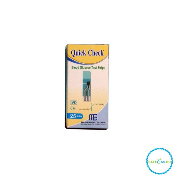 QUICK CHEK Test Strips - 25 pcs | Daraz.com.bd
