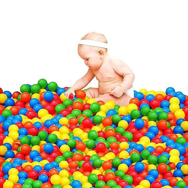 Plastic Water Pool Balls - 50pcs - Multi-color | Daraz.com.bd