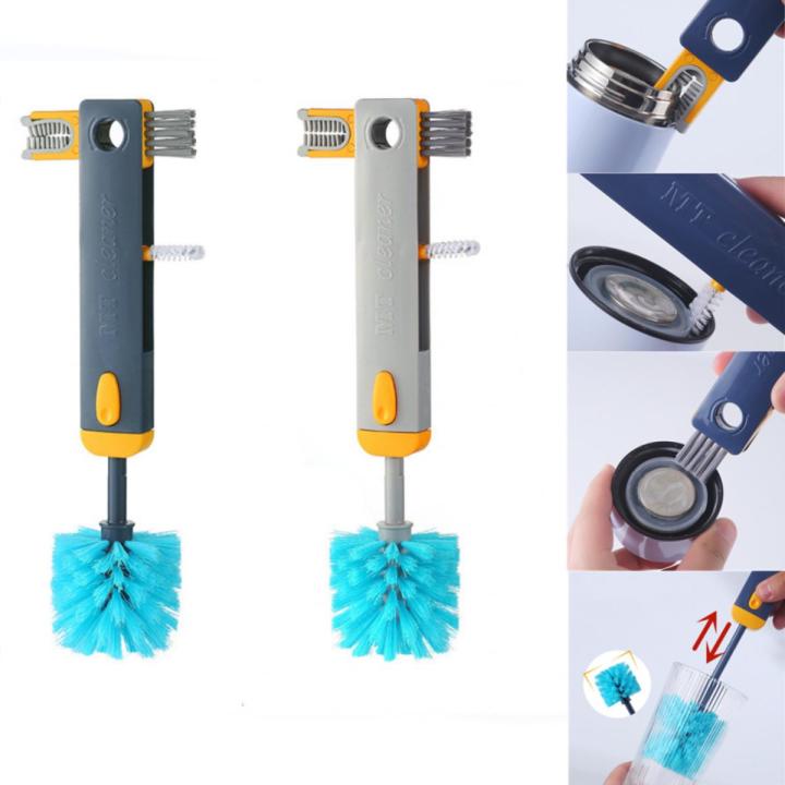 4 IN 1 Bottle Gap Cleaner Brush Multifunctional Cup Cleaning Brushes ...