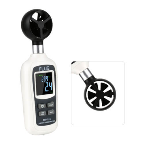 Flus Handheld Digital Mini Anemometer MT-915 Thermo-Anemometer | Daraz ...