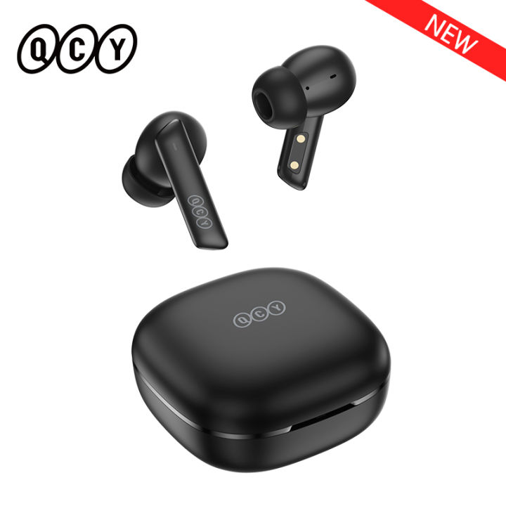 QCY HT05 ANC Wireless Earphone 40dB Noise Cancelling Bluetooth 5.2 Headphone 6 Mic ENC HD Call ...