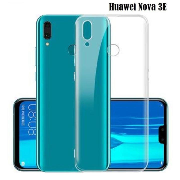 Huawei Nova 3E / Huawei P20 Lite Premium Silicone Case Crystal Clear Soft TPU Ultra-Thin ...