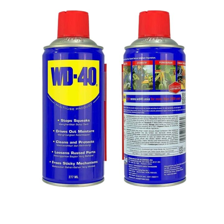 WD-40 277ml USA Rust Cleaner Remover Multi Use Purpose Spray Liquid ...