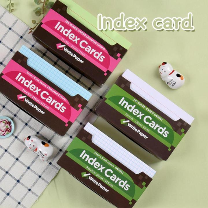Easy to Carry Practical Assorted Color Study Index Card for Children ...