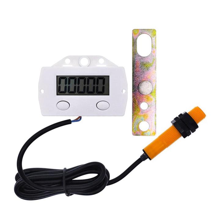 1 Set 5 Digit Electronic Digital Display Counter Switch Punch Counter ...