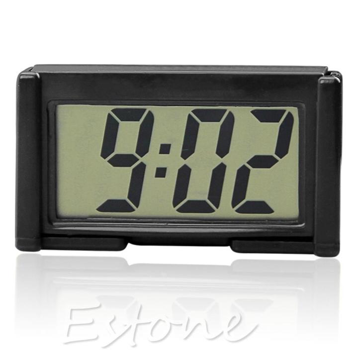 Interior Car Auto Desk Dashboard Digital Clock LCD Screen Self-Adhesive ...