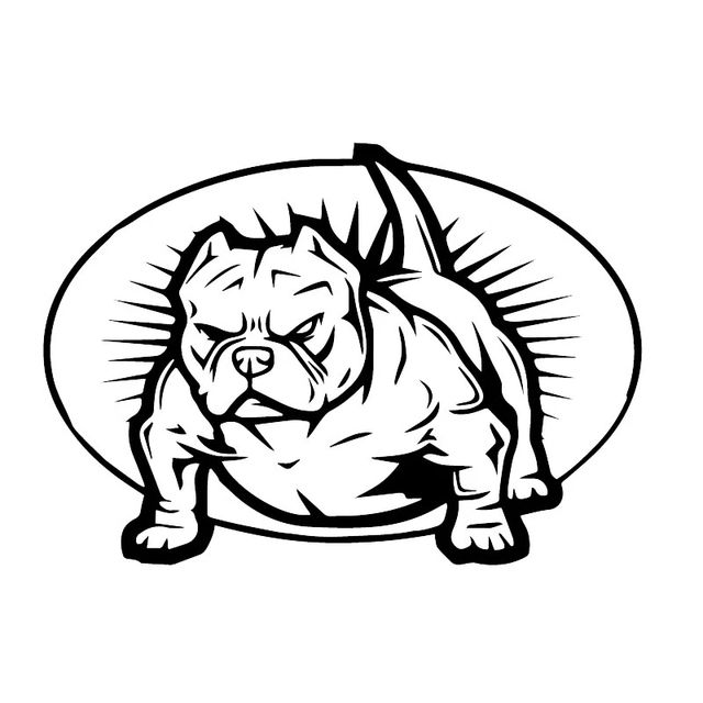 S51202# Black Transparent Car Stickers Vinyl Decal American Bully Mom ...