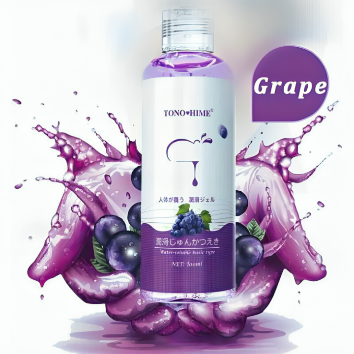 TONO HIME Grape Flavor Water Based Personal Lubricant Gel -100ml ...