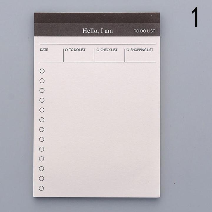 Daily Schedule Memo pad To Do List Time Sticky note Schedule planner ...