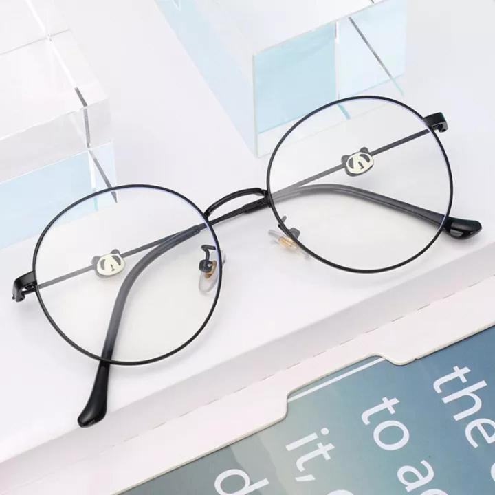 Panda Glasses Optical Glasses Round Frame Myopia Glasses Anti UV ...