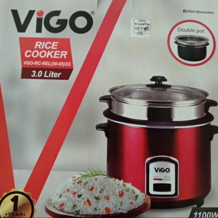 Vigo Rice Cooker 3.0 Liter (Two Pot) | Daraz.com.bd