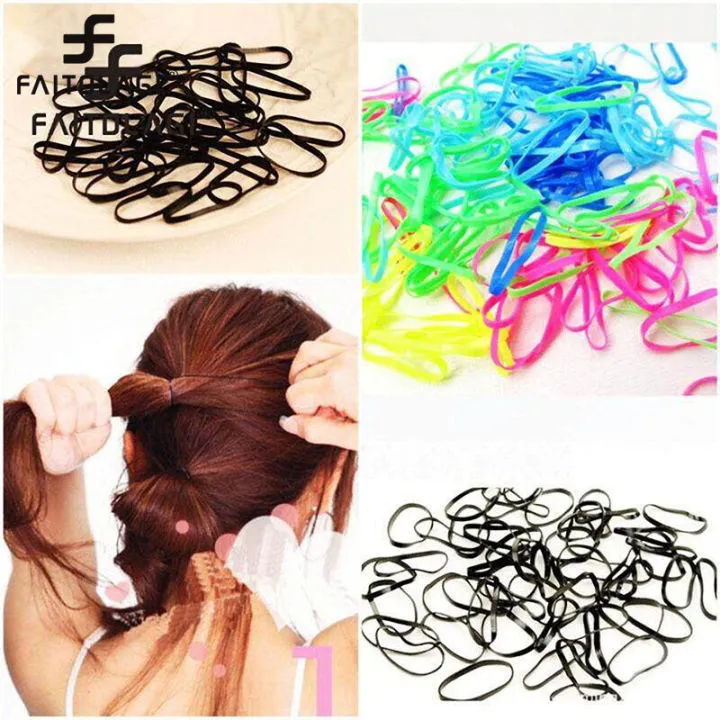 500-Piece Multi-Color Silicone Rubber Bands for Girls – Elastic, Easy ...