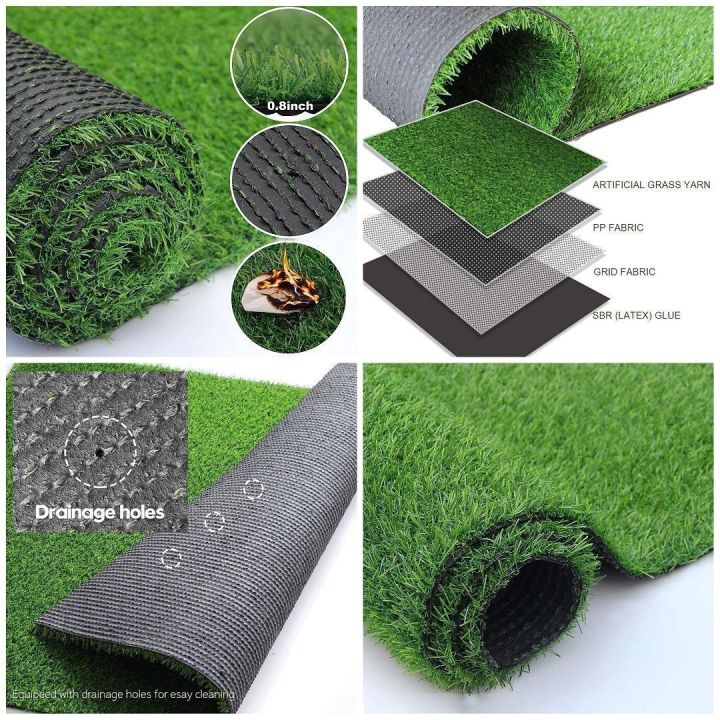 Polyvinyl Chloride-PVC Artificial Grass Carpet (2.25 x 1.33) Ft/(27 x ...