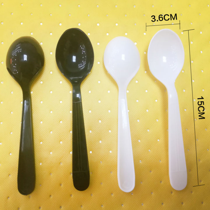 One Time Plastic Spoon- 50/100 Pcs | Daraz.com.bd