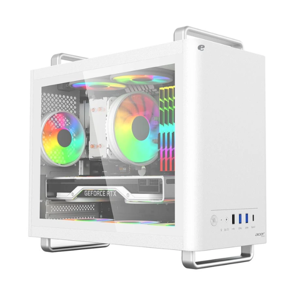 Acer U320WG Mid Tower White Side Transparent MicroATX Business Casing ...